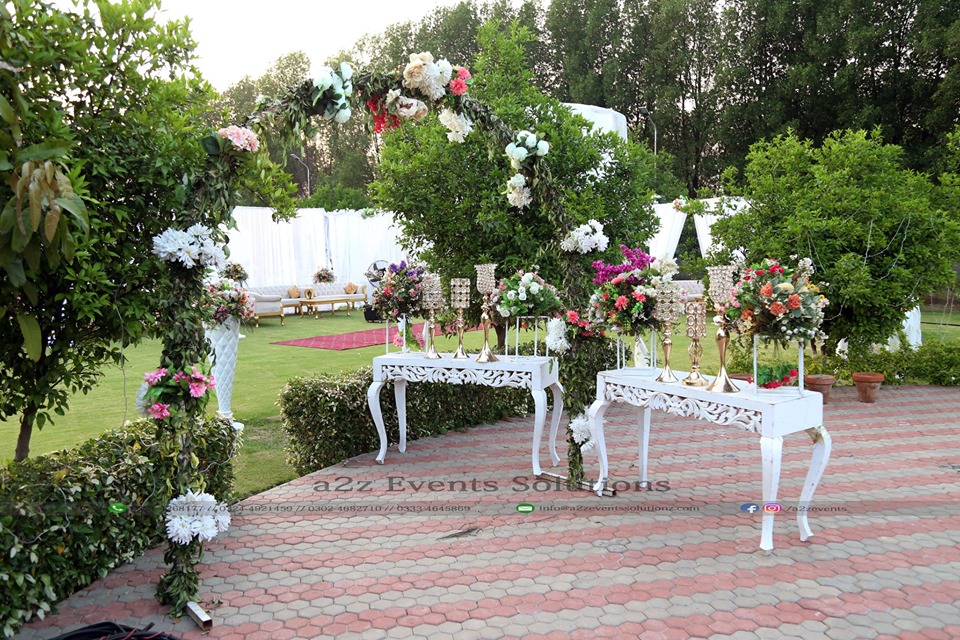 Striking Nikah Event Open Air at Bedian Farm House - A2z Events Solutions