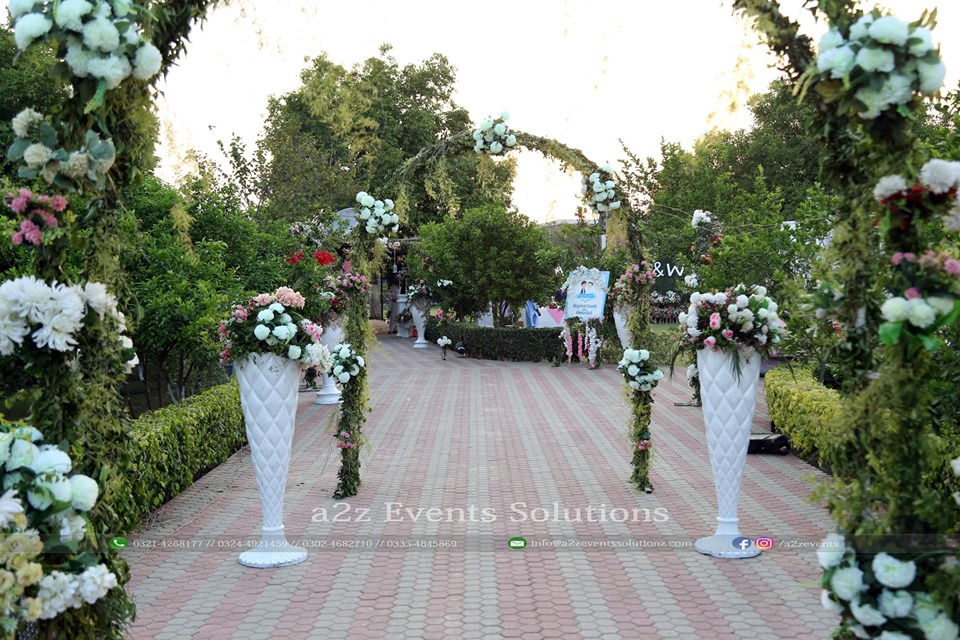Striking Nikah Event Open Air at Bedian Farm House - A2z Events Solutions