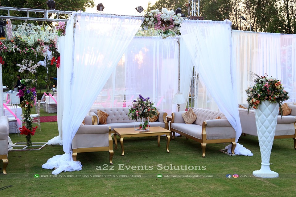 Striking Nikah Event Open Air at Bedian Farm House - A2z Events Solutions
