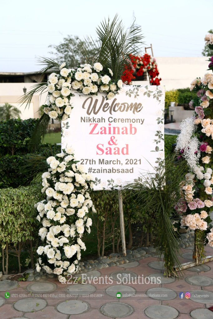 Outdoor Nikkah Ceremony At Bhalwaal - A2z Events Solutions