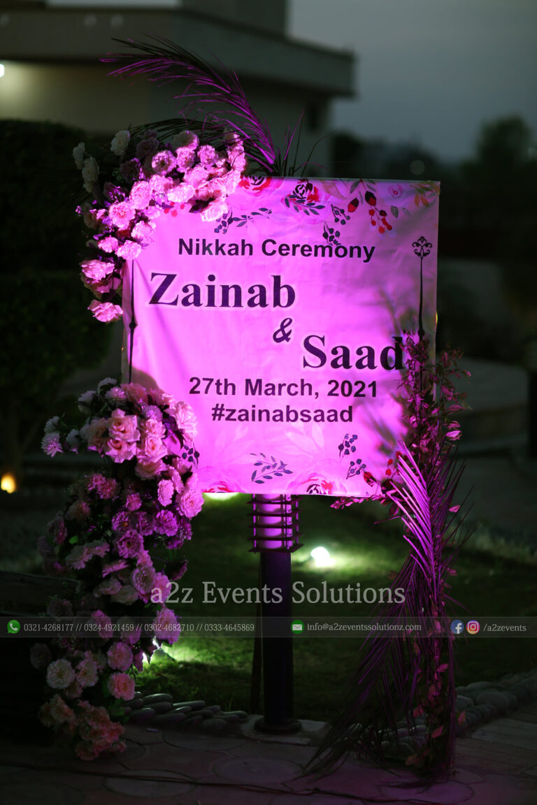 Outdoor Nikkah Ceremony At Bhalwaal - A2z Events Solutions