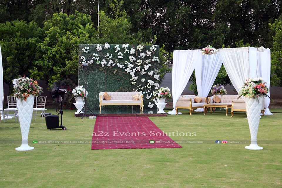 Striking Nikah Event Open Air at Bedian Farm House - A2z Events Solutions