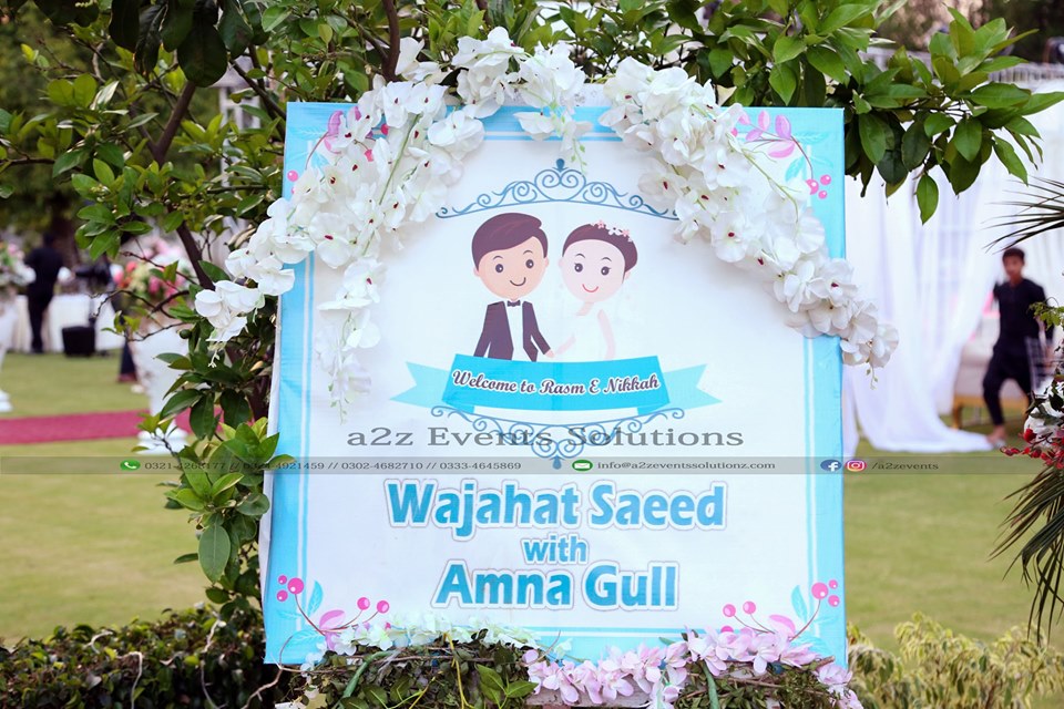 Striking Nikah Event Open Air at Bedian Farm House - A2z Events Solutions