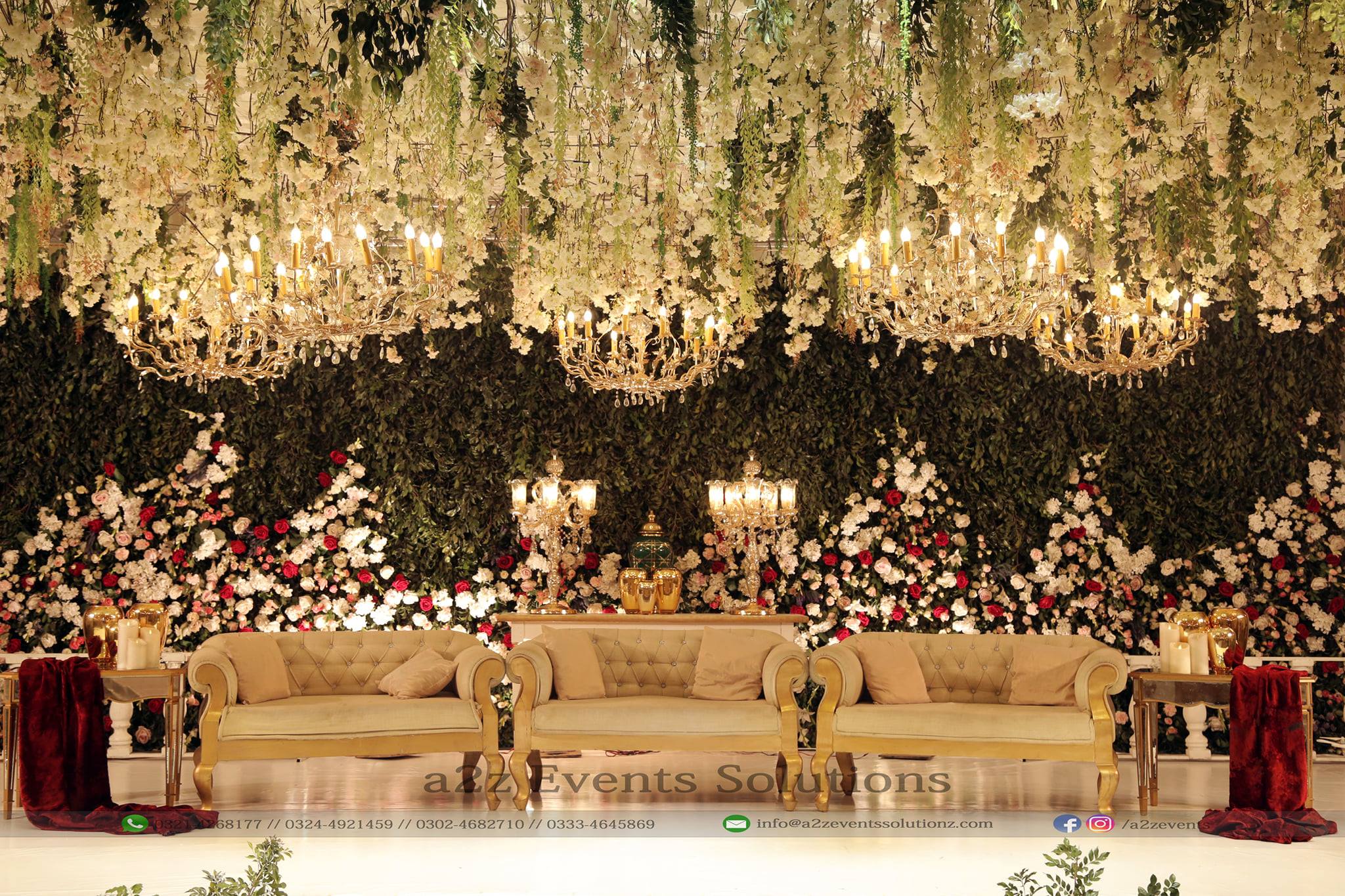 Elegant Indoor Walima Decor - A2z Events Solutions