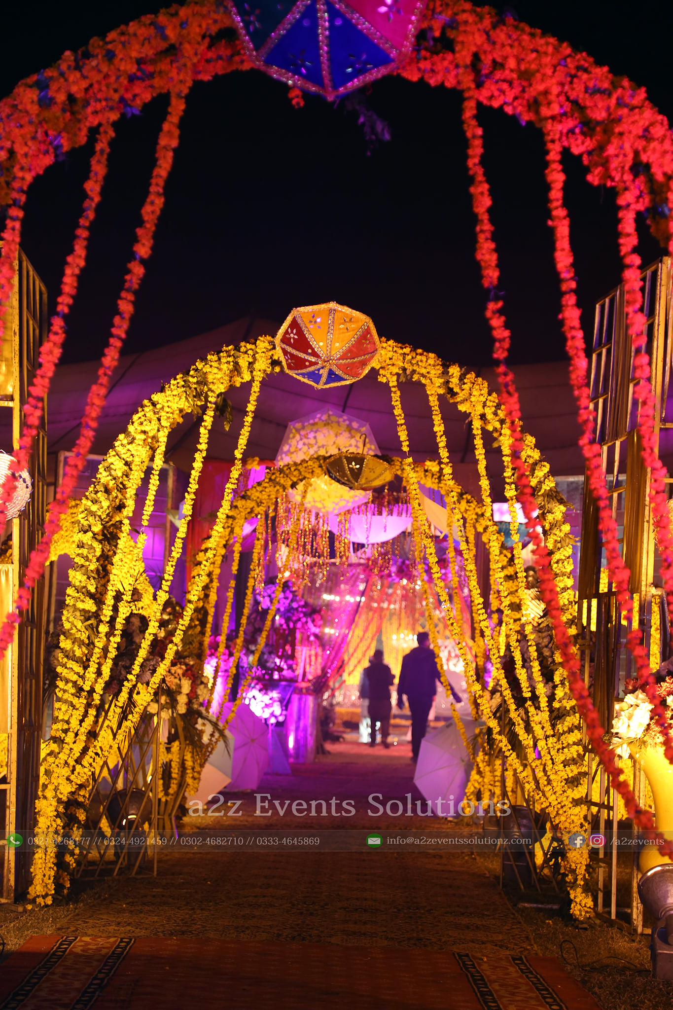 Luxurious Mehndi Event At Samanabad - A2z Events Solutions