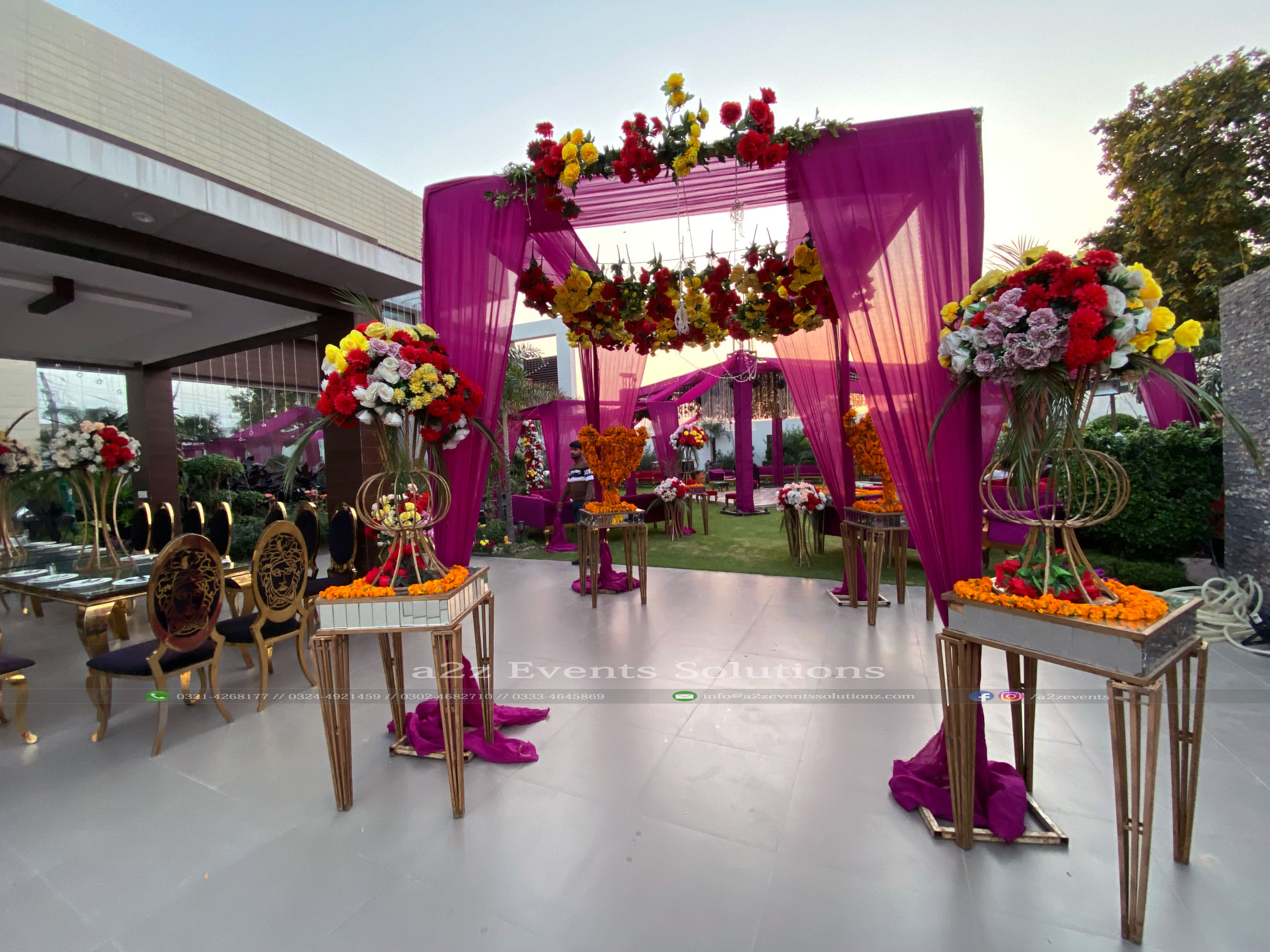Thematic Mehndi Setup - A2z Events Solutions