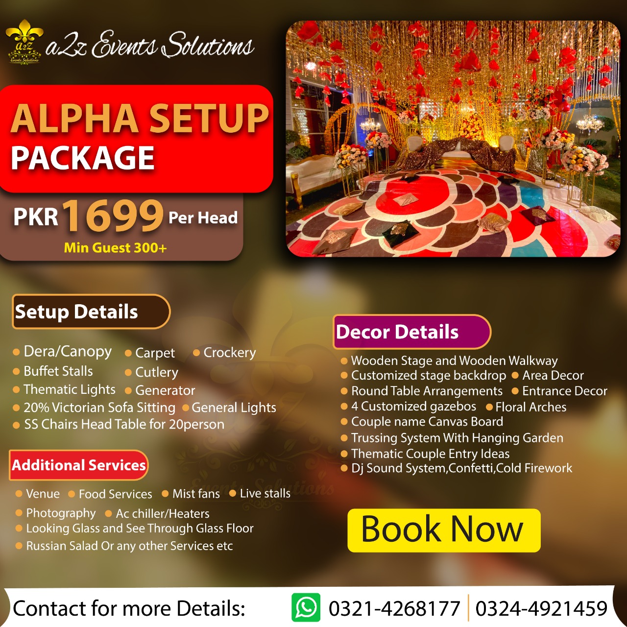 Wedding Packages | Decor Packages | Birthday Packages | a2z Events