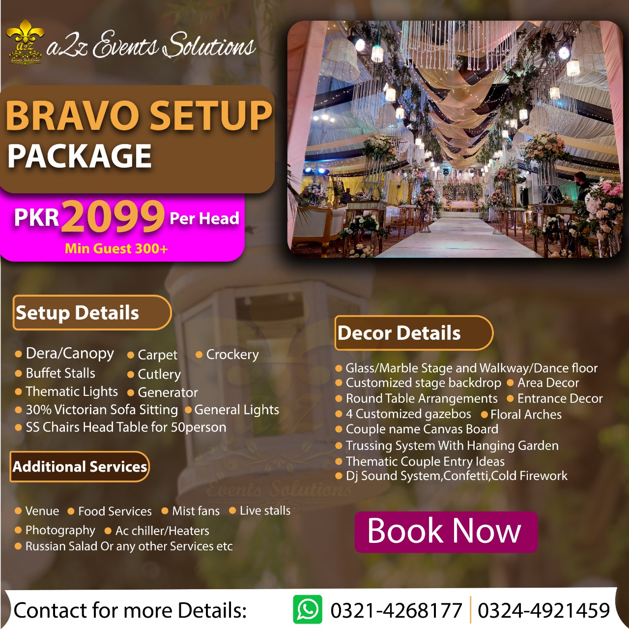 Wedding Packages | Decor Packages | Birthday Packages | a2z Events