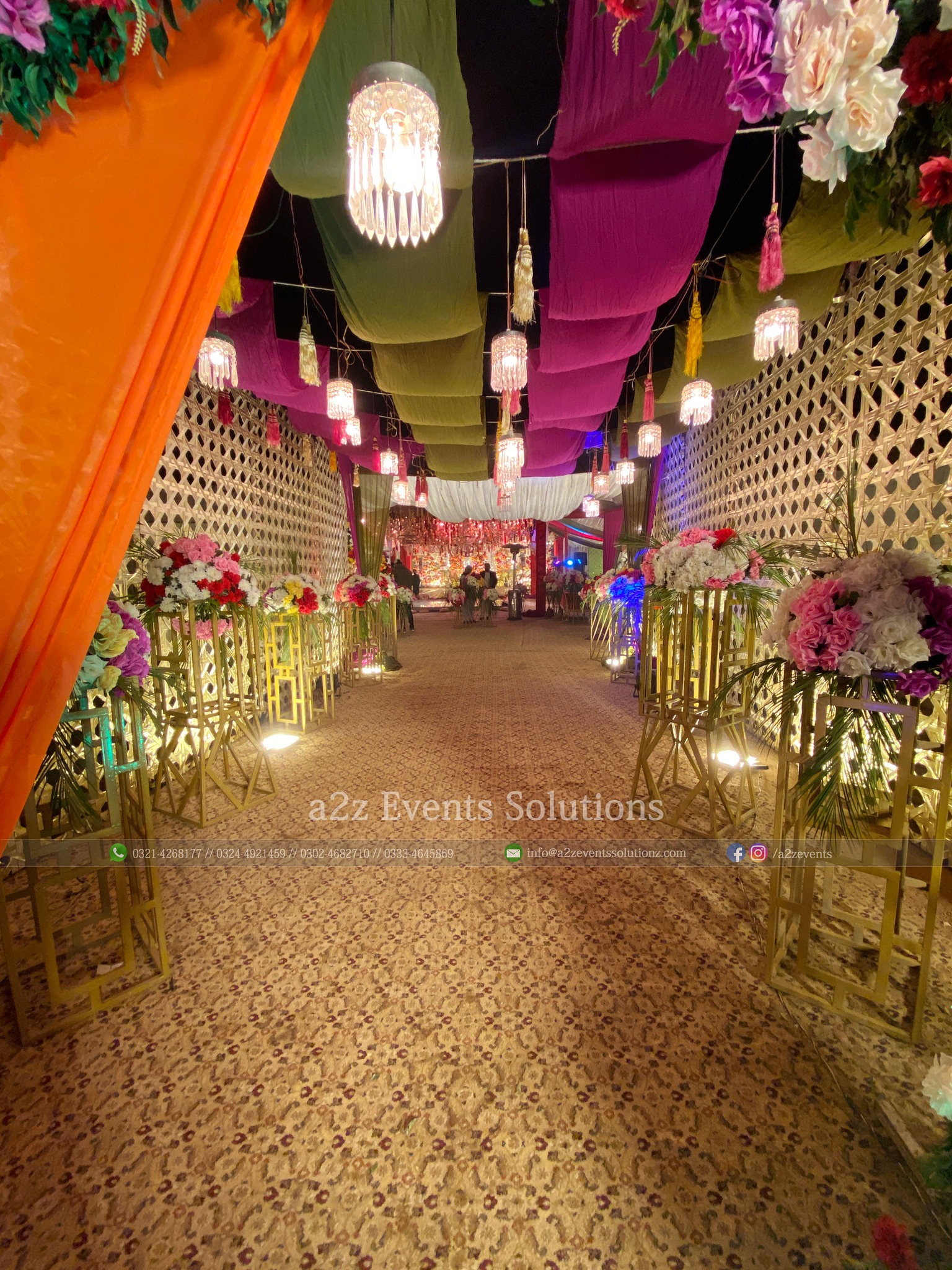 Mehndi Decor: The Art of Elegance and Tradition. - A2z Events Solutions