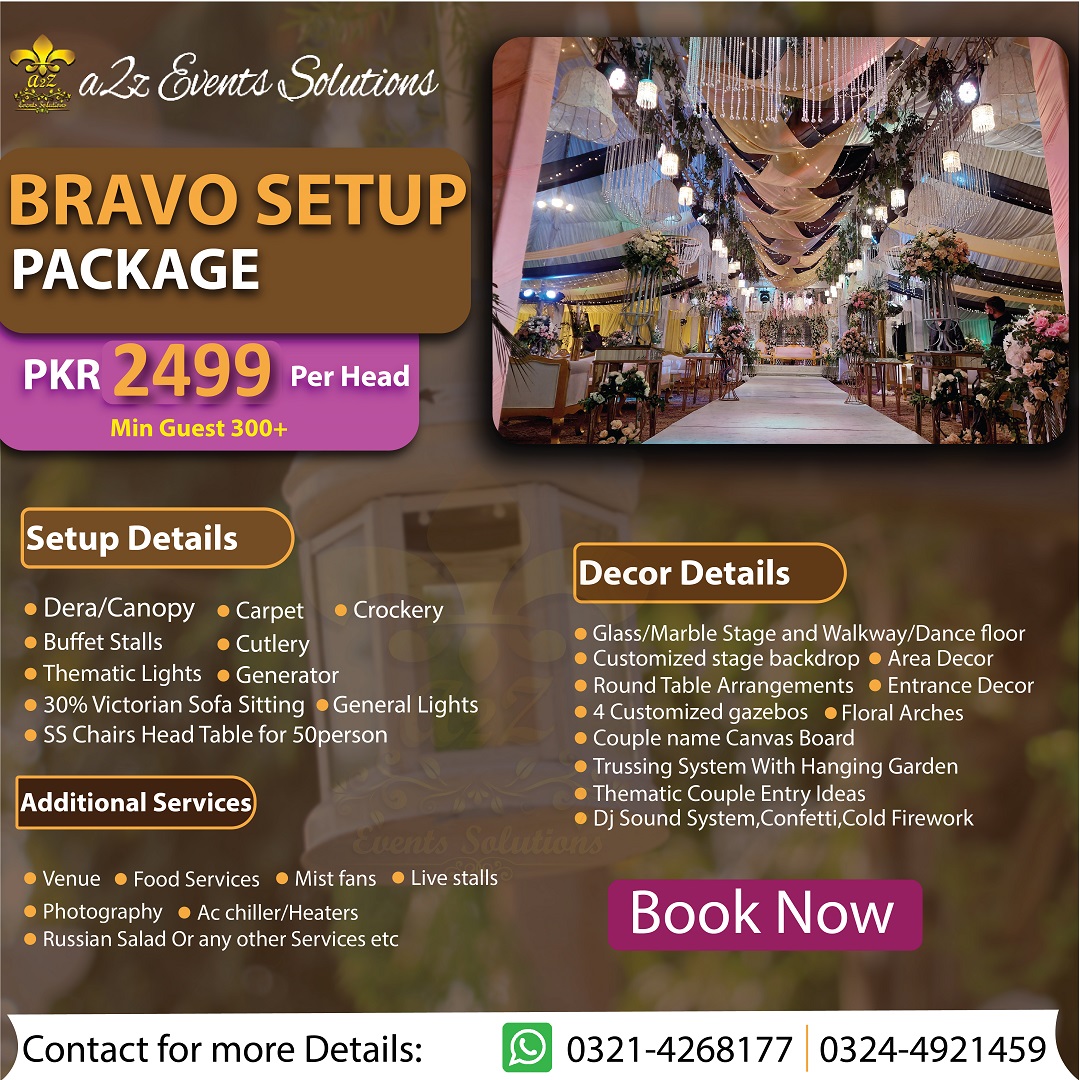 Weddings & Decorations Packages | Birthday Packages by a2z
