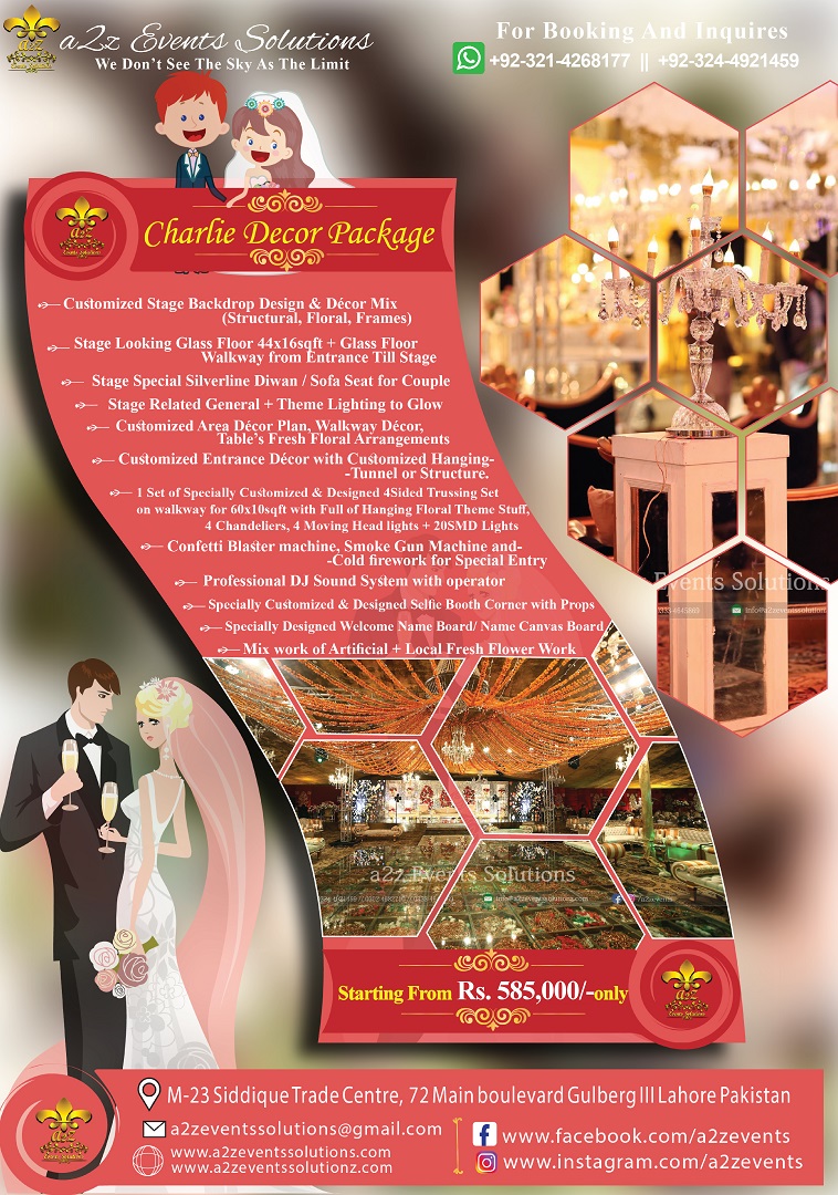 Wedding Packages | Decor Packages | Birthday Packages | a2z Events