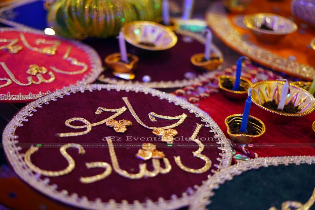Customised Mehndi Props And Thaals - A2z Events Solutions