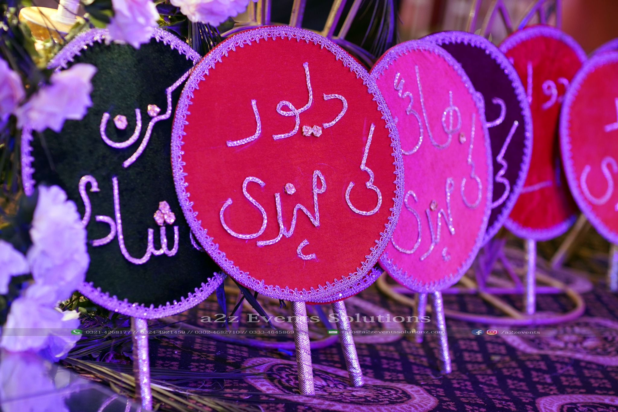 Customised Mehndi Props And Thaals - A2z Events Solutions