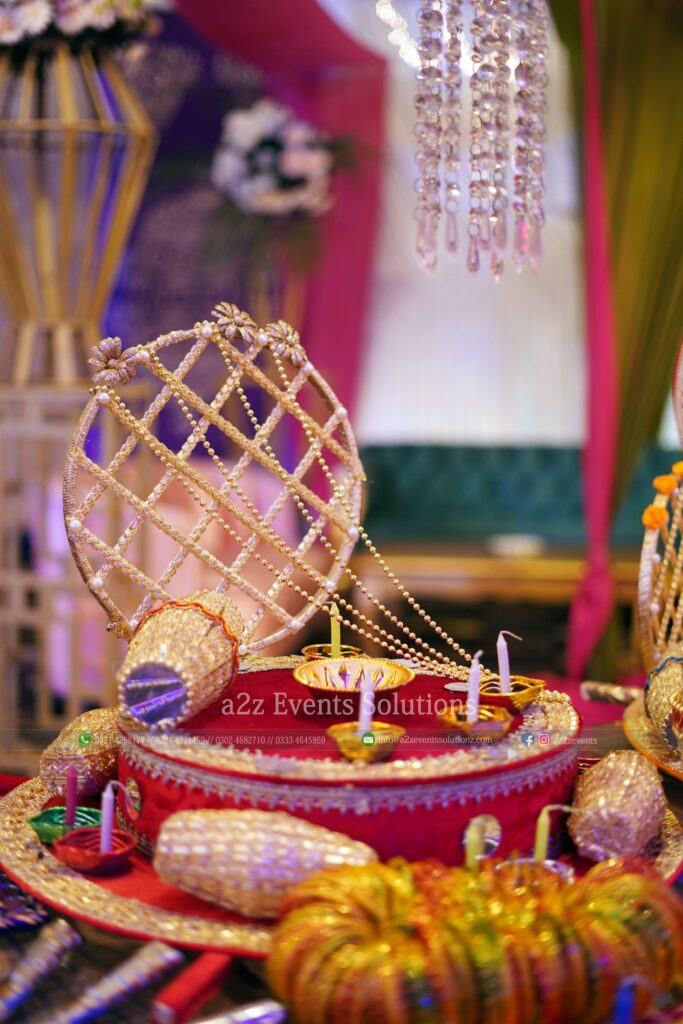 Customised Mehndi Props And Thaals - A2z Events Solutions