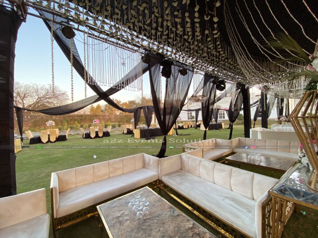 Day Time Wedding Ceremony | Outdoor Event | Open Air Walima Setup - A2z ...