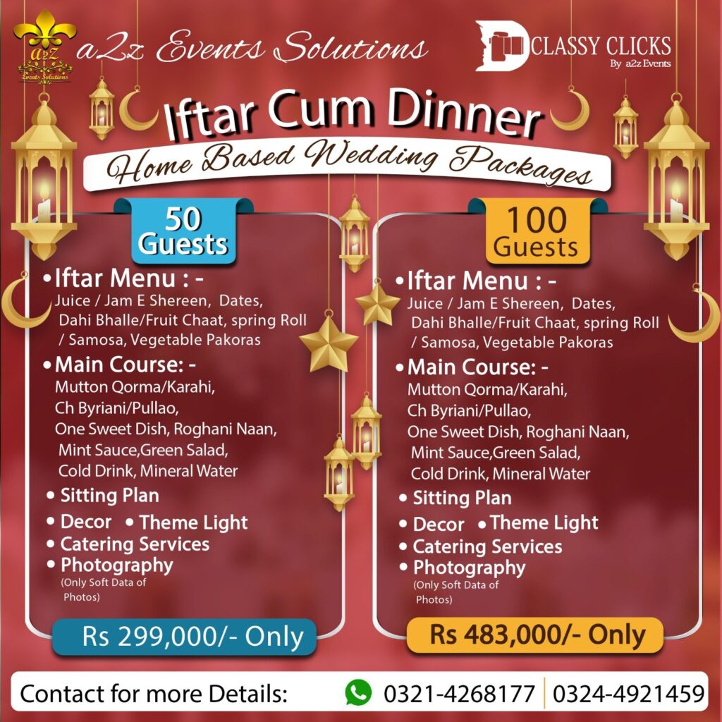 Elevating Ramadan Traditions with Home-Based Iftar Food Packages by A2z ...