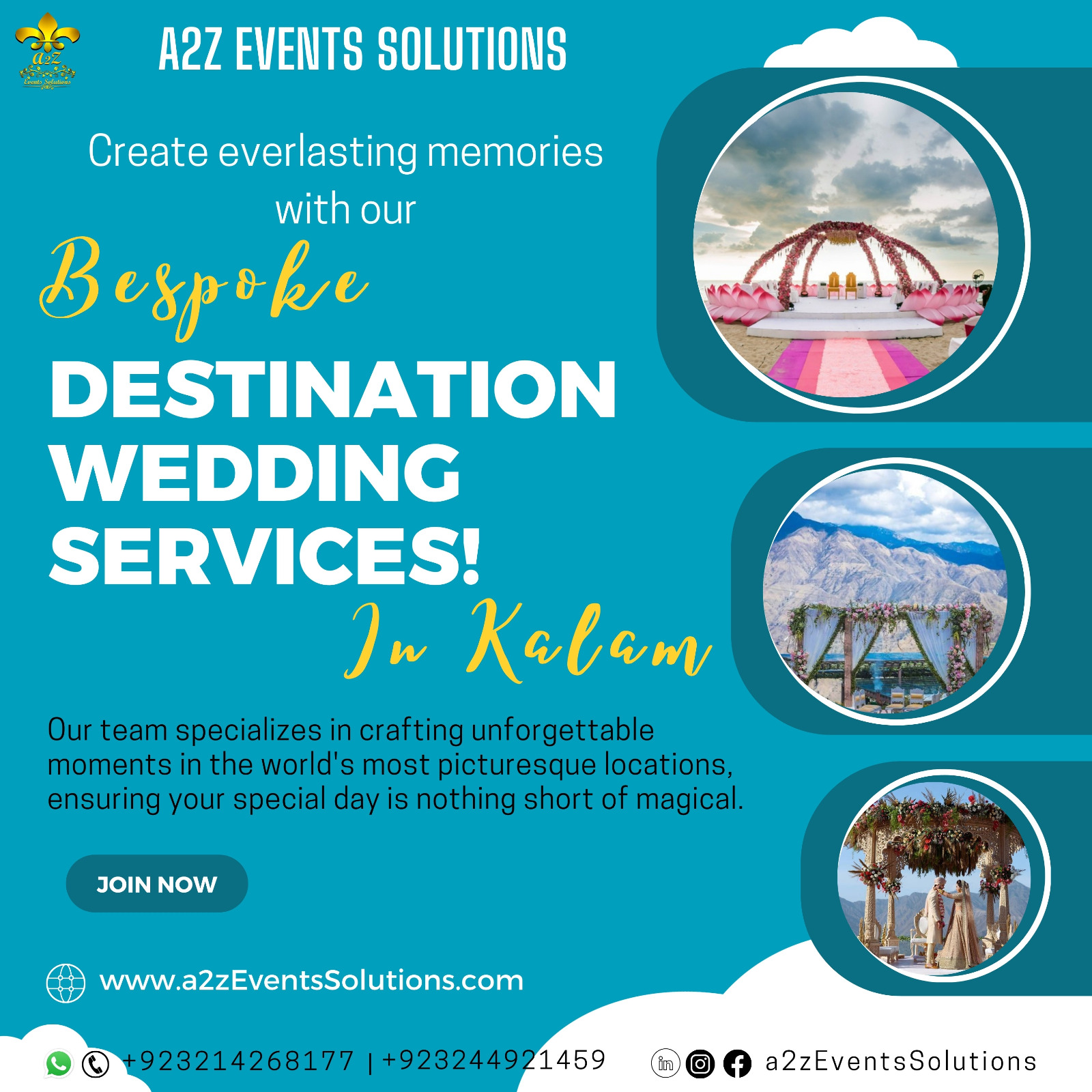 Destination Wedding in Kalam: A Fairytale Affair with A2Z Event ...